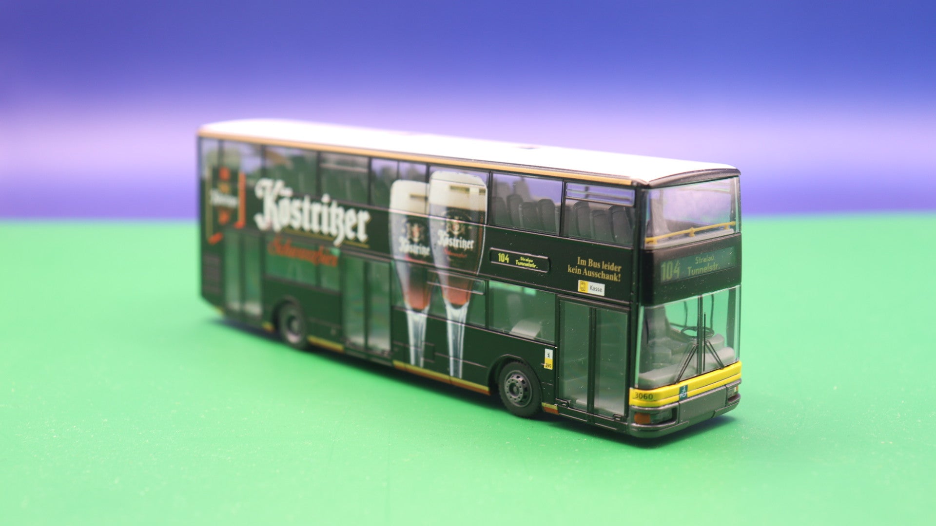 MAN DN 95 - BVG Berlin - Köstritzer Schwarzbier - Modellbus Rietze 675 ...
